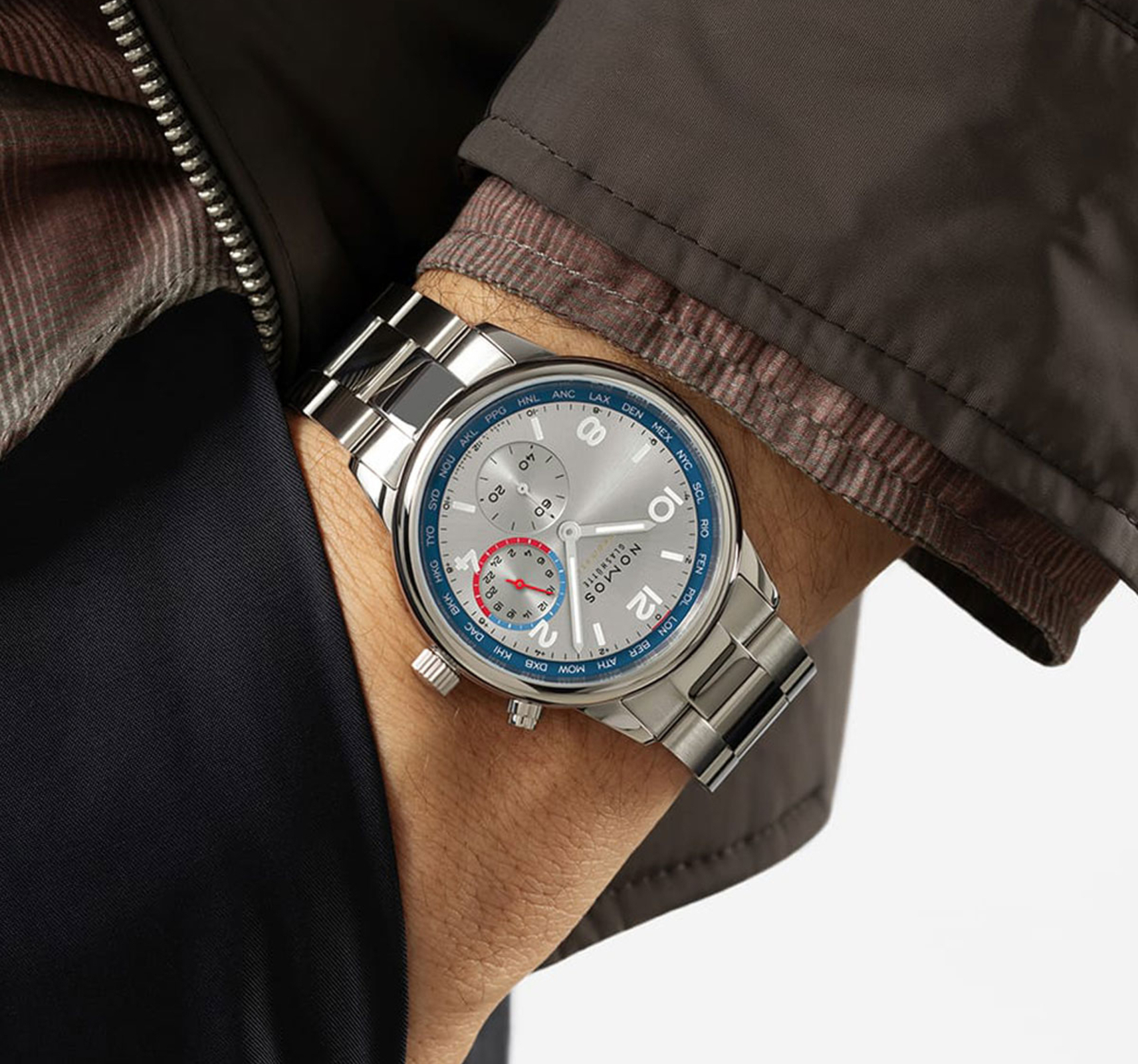 Club Sport Worldtimer Silver