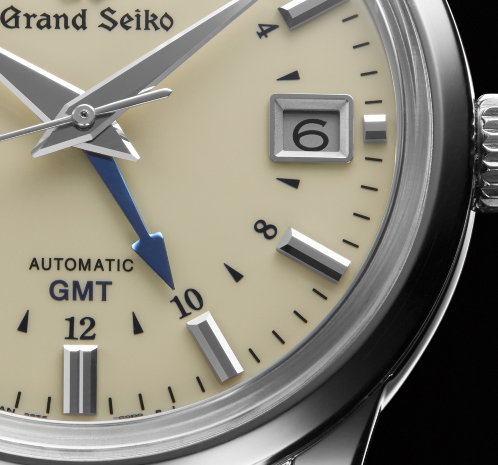 Grand Seiko SBGM221 – Elegance GMT with Ivory Dial & Blue GMT Hand ...